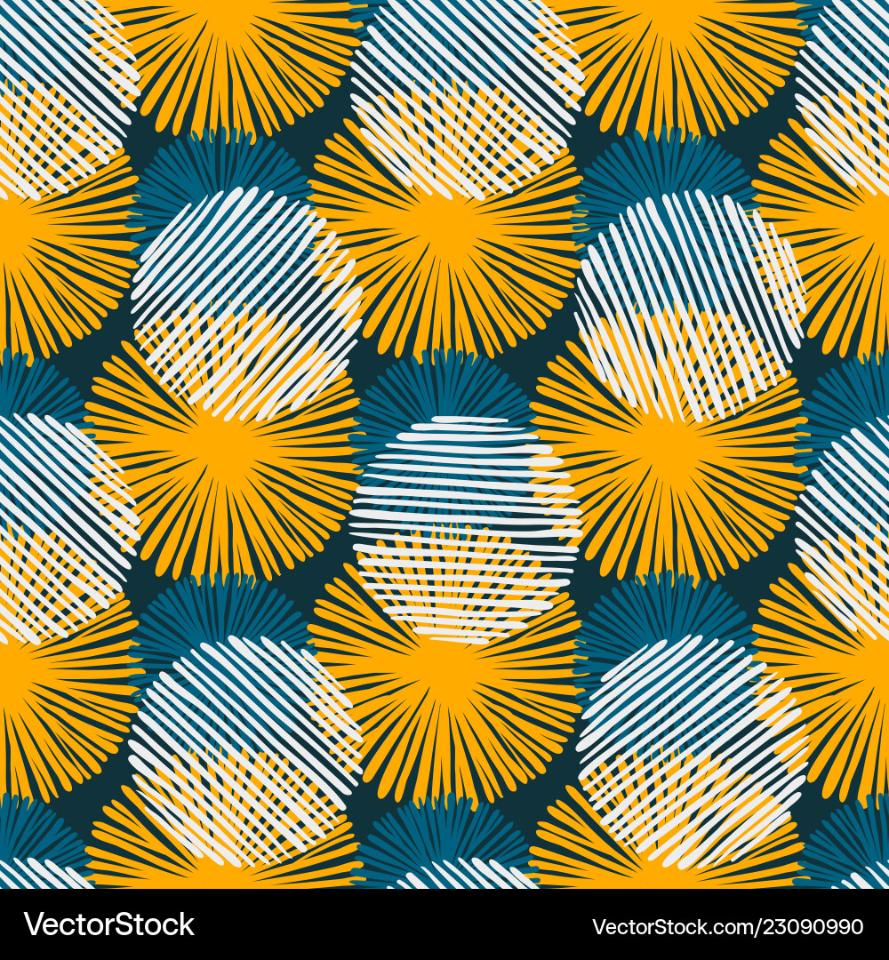 Abstract ikat and boho style handcraft fabric Vector Image