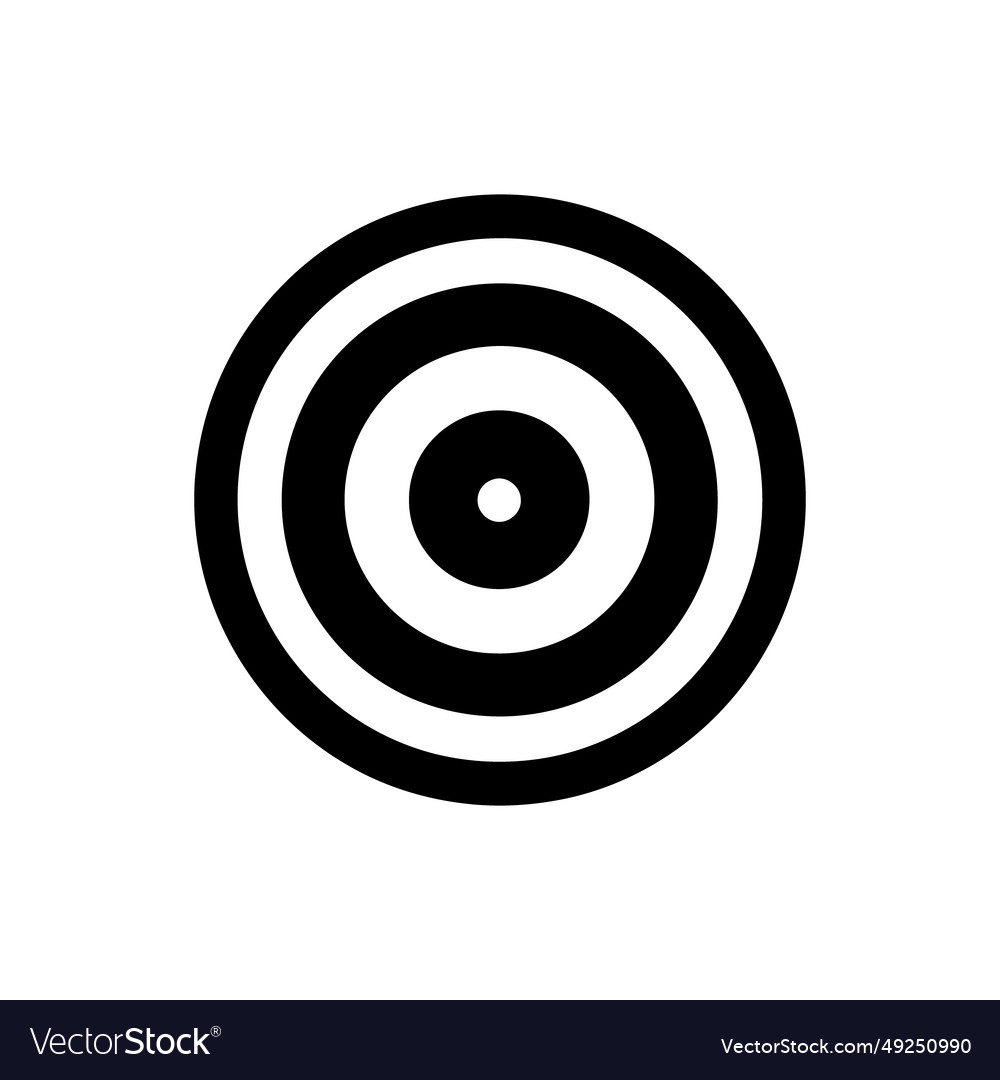 Bullseye icon Royalty Free Vector Image - VectorStock Bullseye icon Royalty Free Vector Image - VectorStock