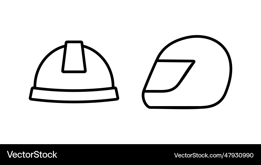 Helmet icon safety helmet icon Royalty Free Vector Image