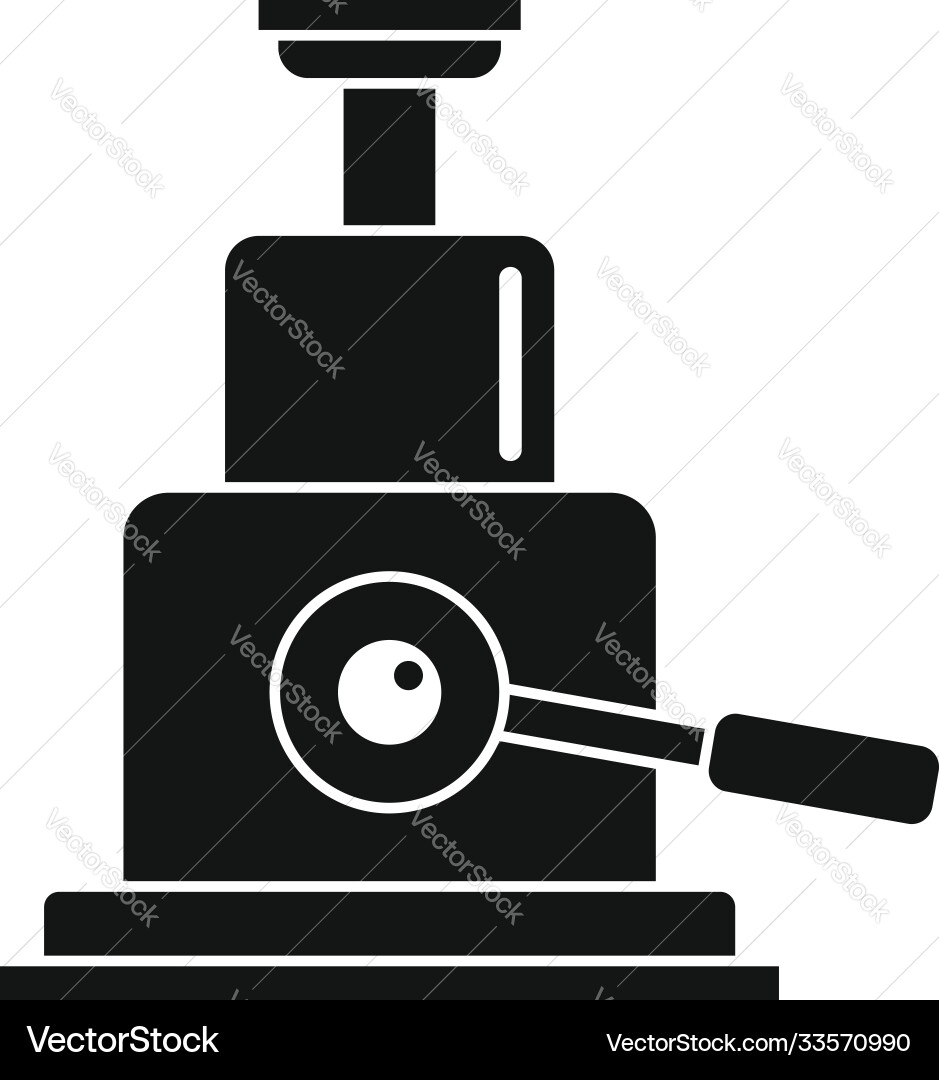 Hydraulic car jack-screw icon simple style Vector Image
