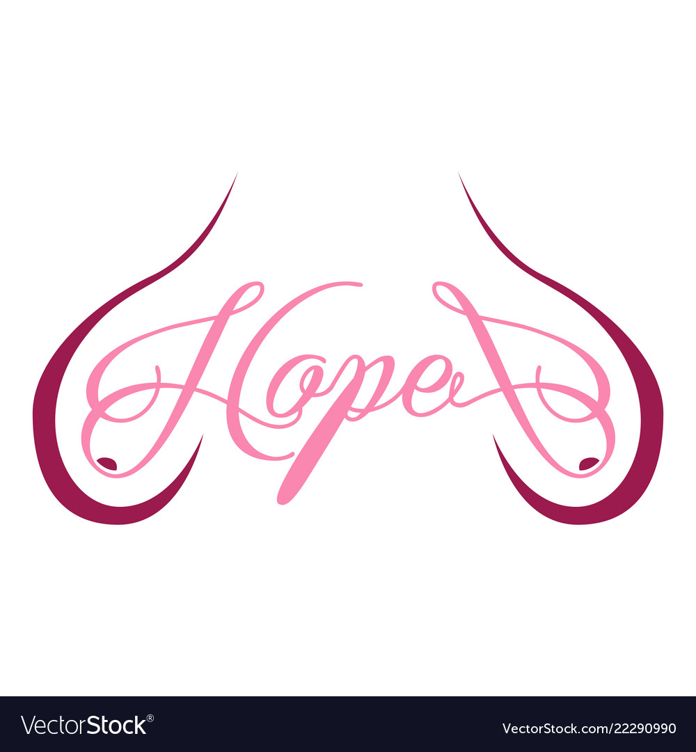 Isolated pink ribbon breast cancer campaign Vector Image