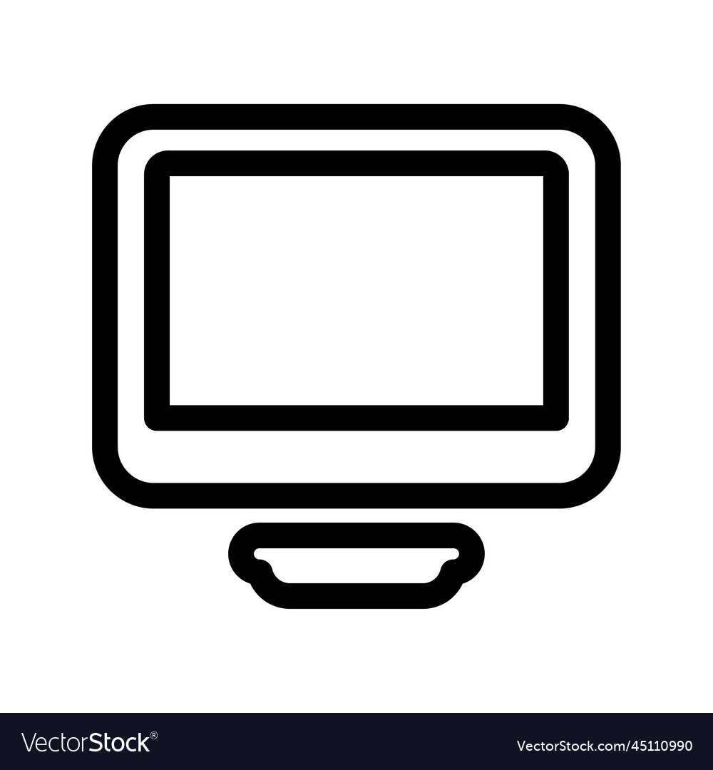 Monitor screen icon Royalty Free Vector Image - VectorStock