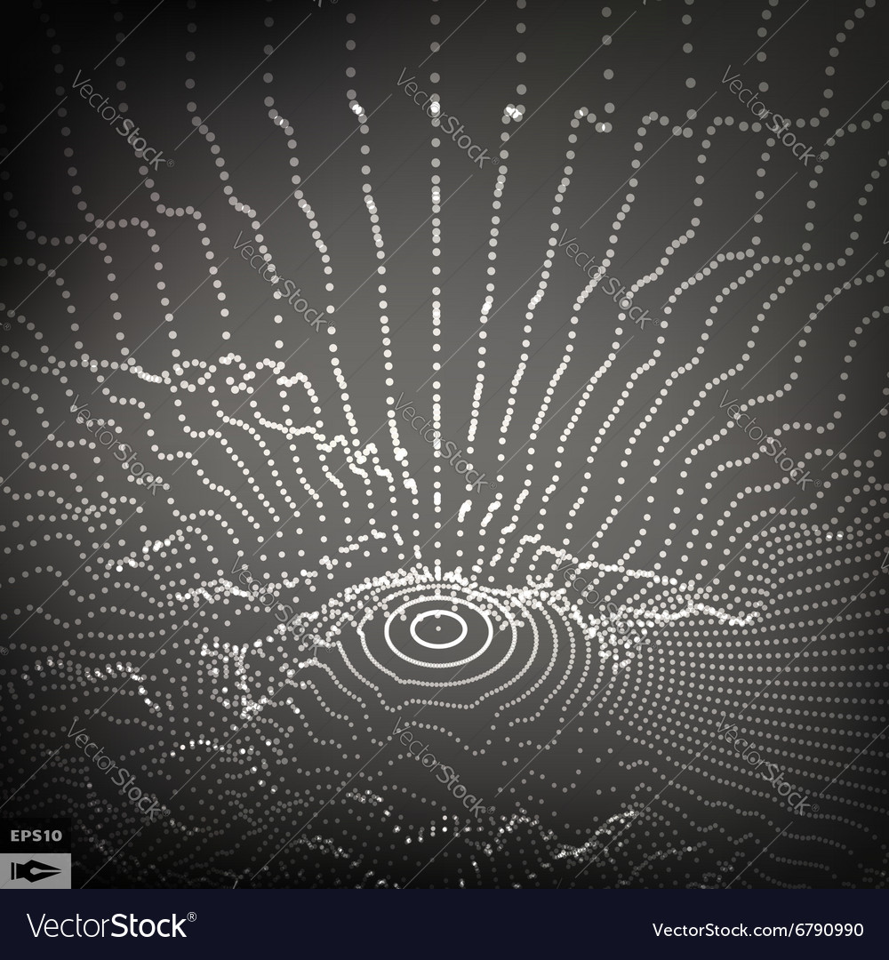 Network abstract background 3d technology Vector Image