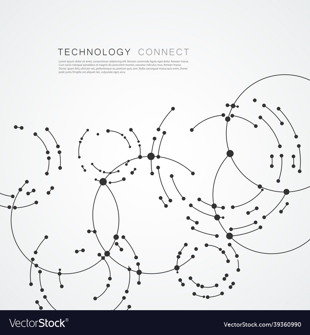 Points connecting circles background Royalty Free Vector Points connecting circles background Royalty Free Vector
