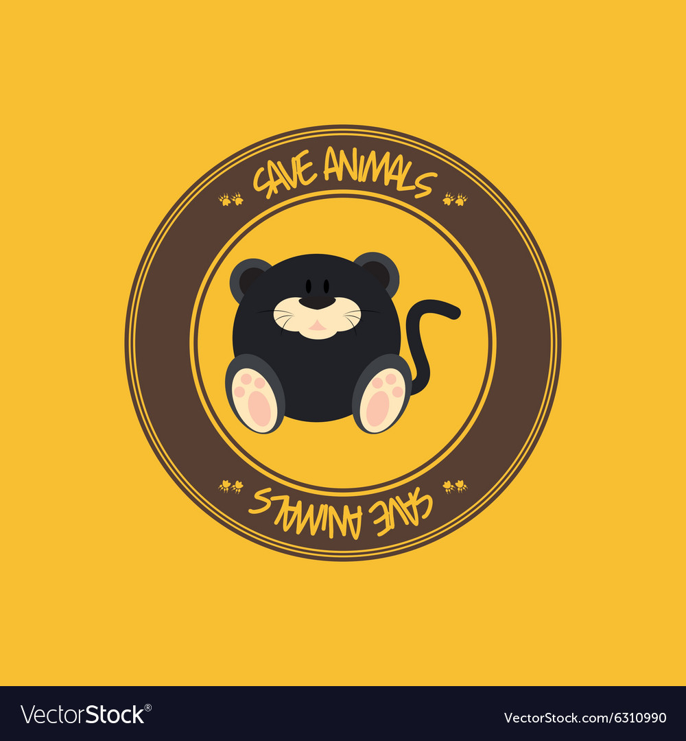 Save animals Royalty Free Vector Image - VectorStock