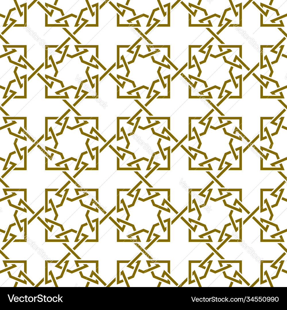 Seamless geometric ornament based on traditional Vector Image