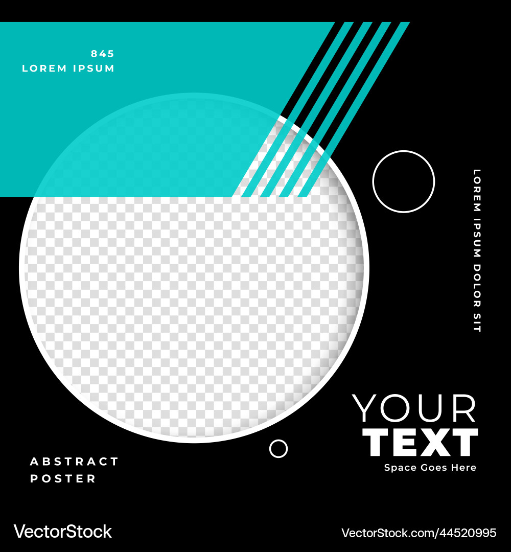 Abstract poster design for social media Royalty Free Vector