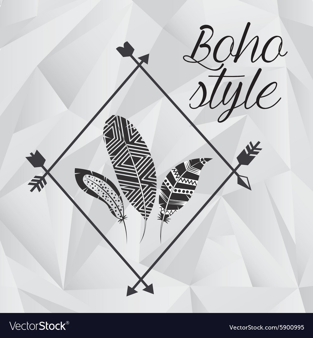 Boho style Royalty Free Vector Image - VectorStock
