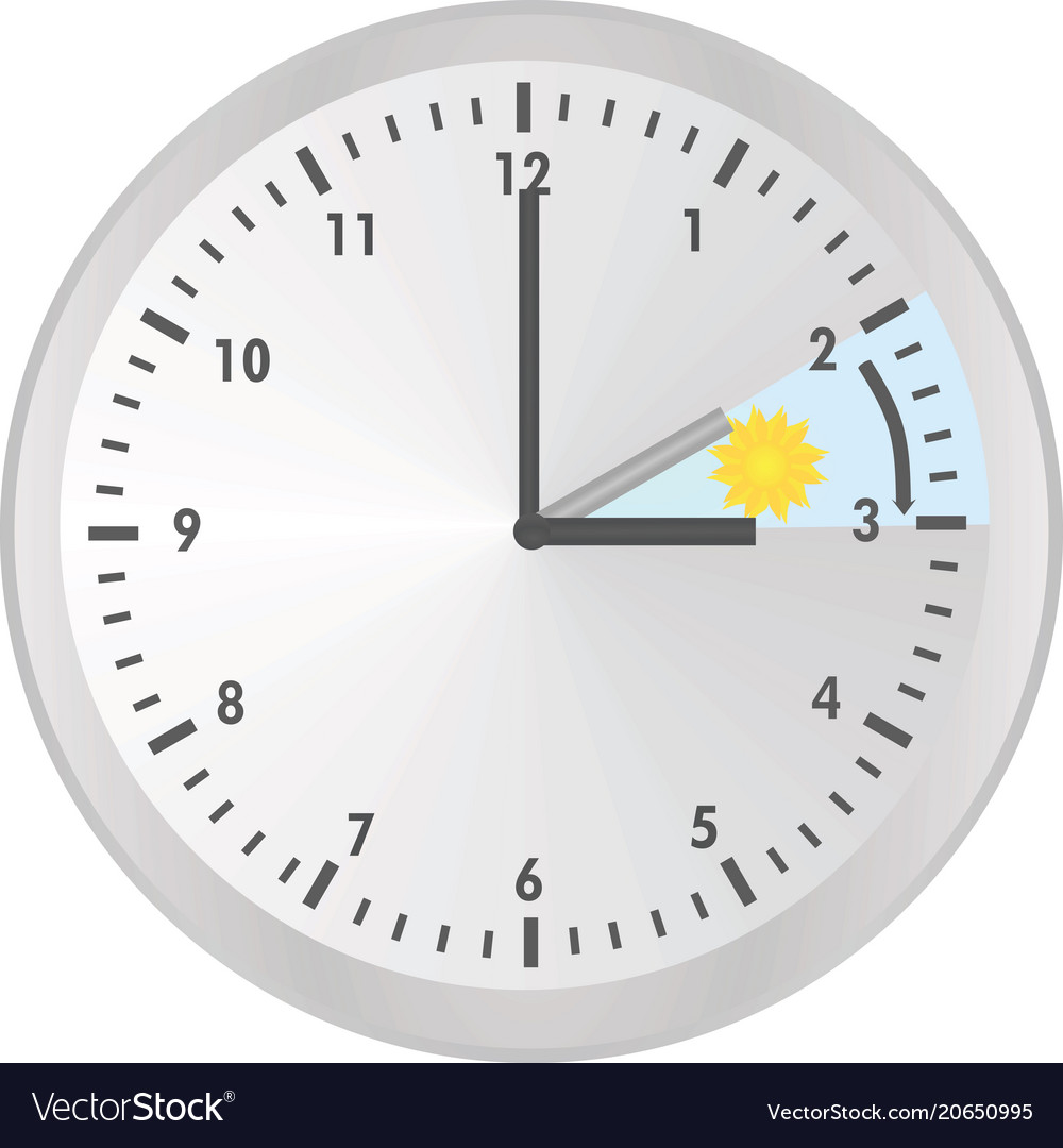 Clock change Royalty Free Vector Image - VectorStock