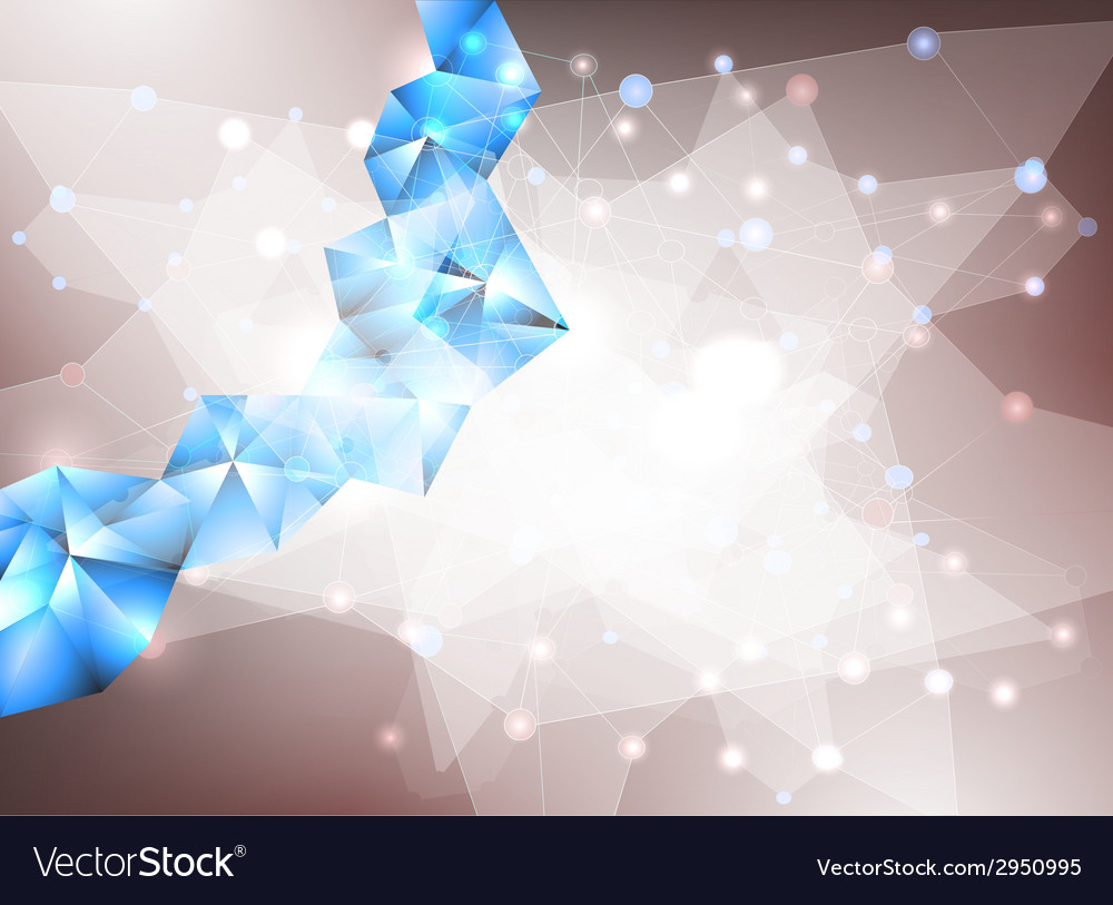 Crystal blue abstract Royalty Free Vector Image