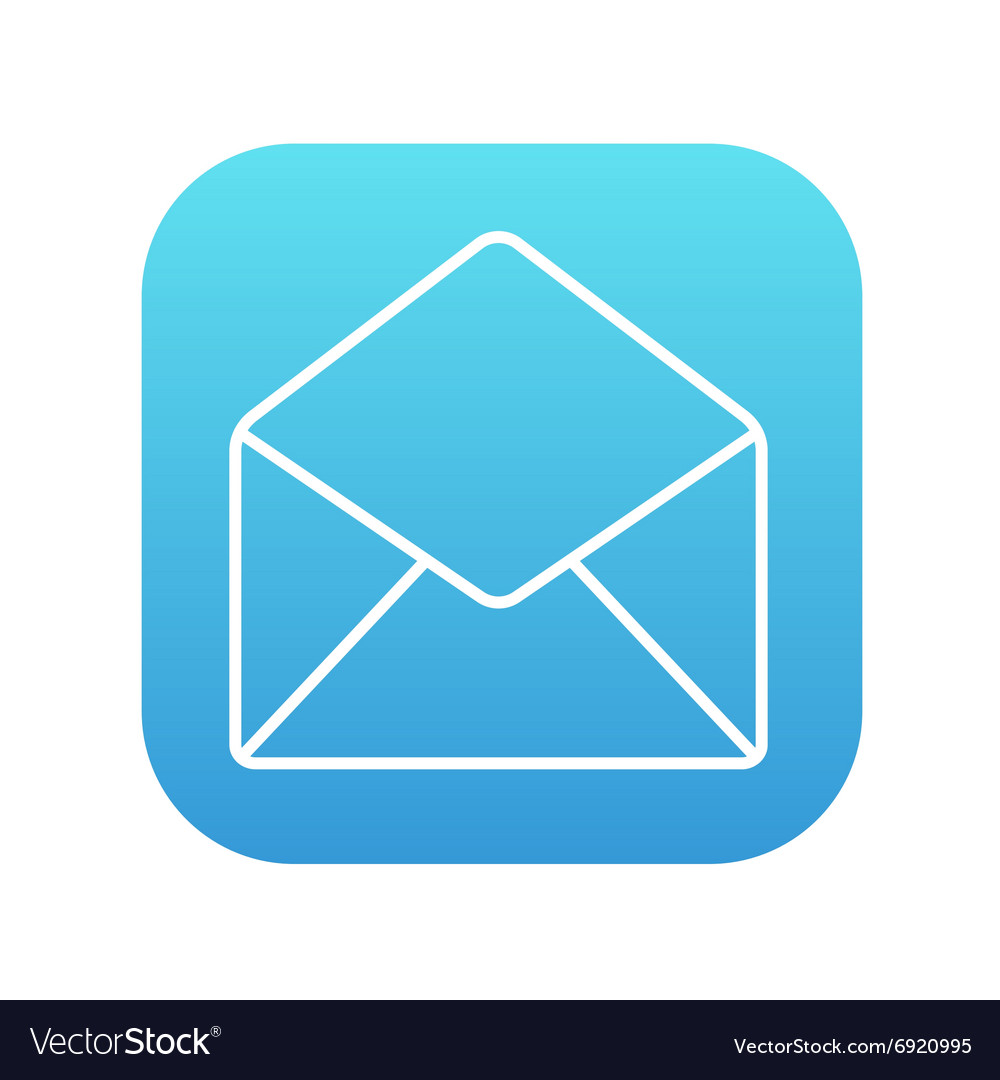 Envelope line icon Royalty Free Vector Image - VectorStock