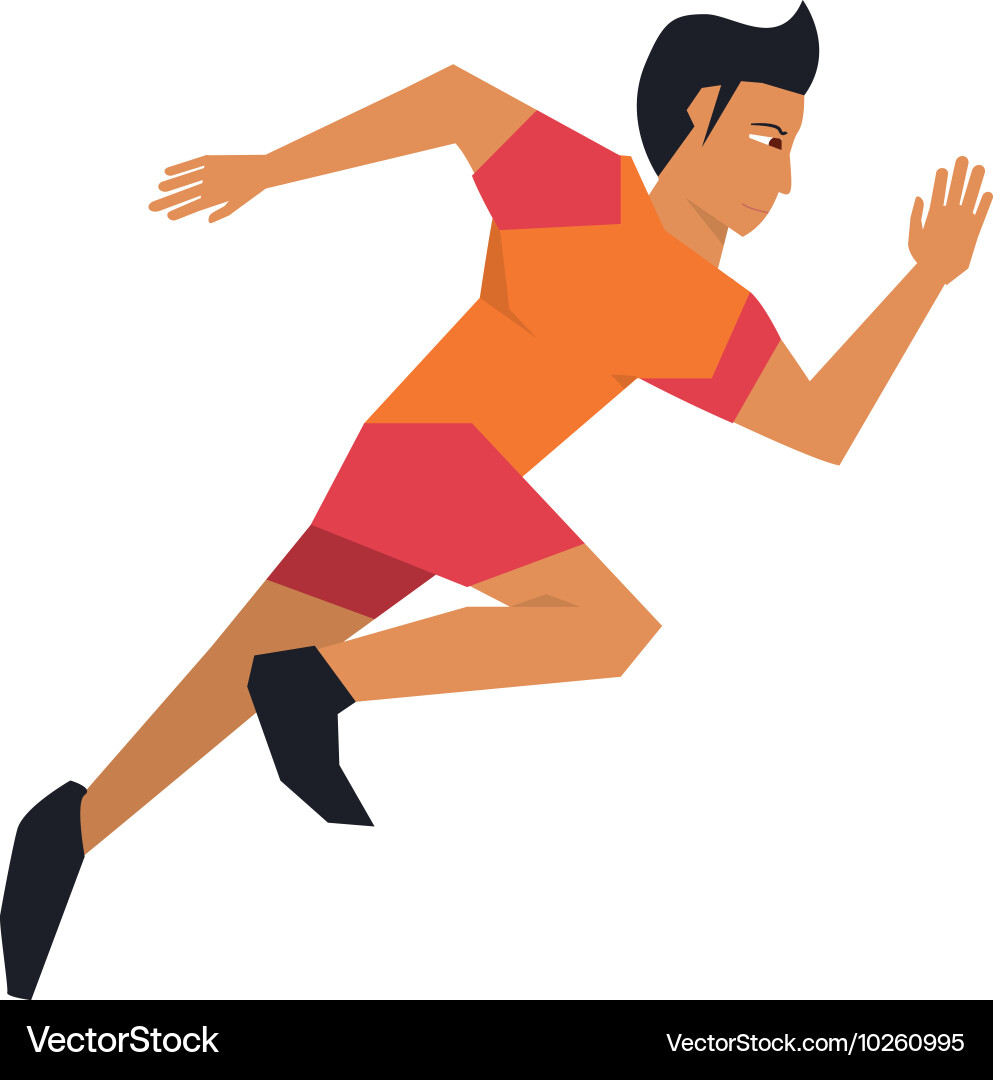 Running man icon Royalty Free Vector Image - VectorStock
