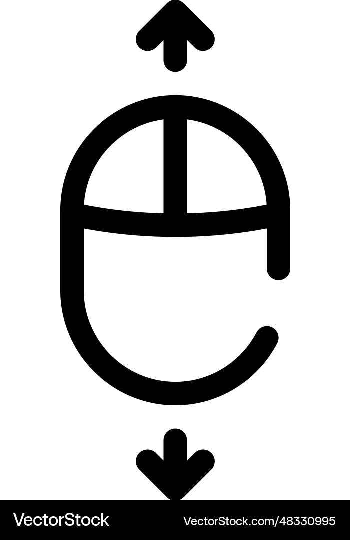 Scroll icon Royalty Free Vector Image - VectorStock
