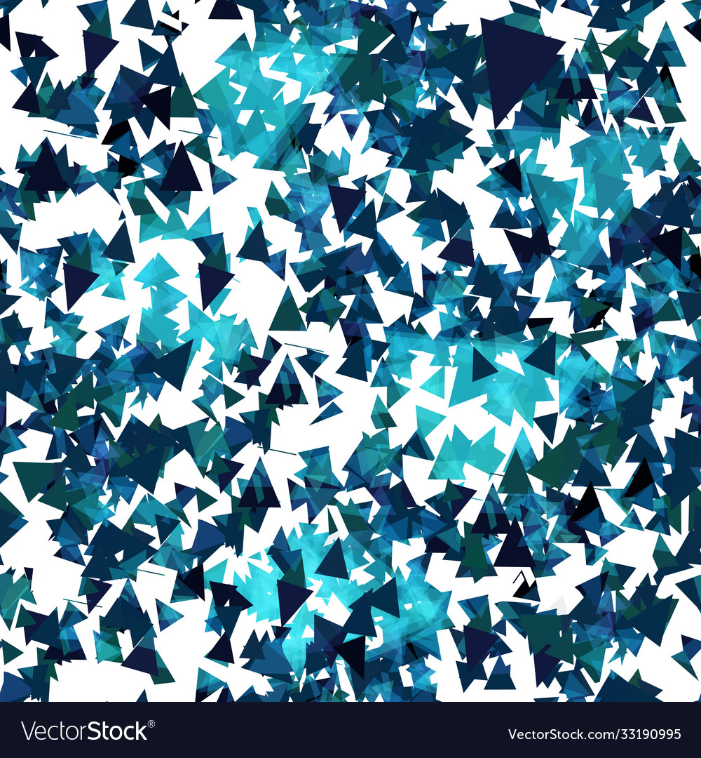 Seamless pattern blue triangles Royalty Free Vector Image