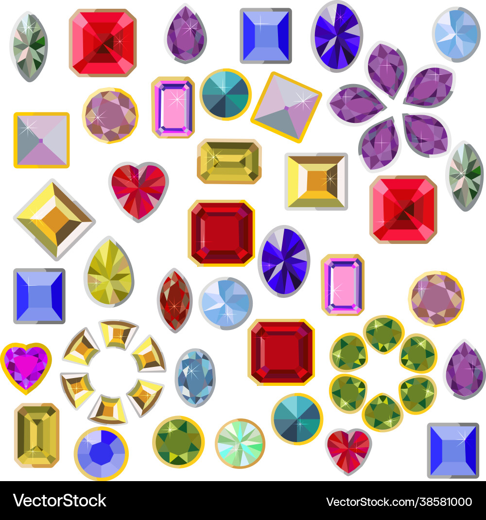 A scattering jewelry Royalty Free Vector Image