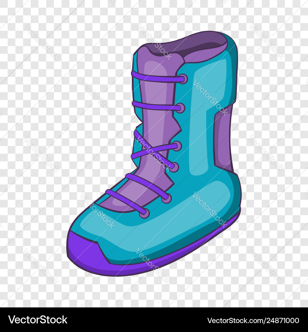 Boot for snowboarding icon cartoon style Vector Image