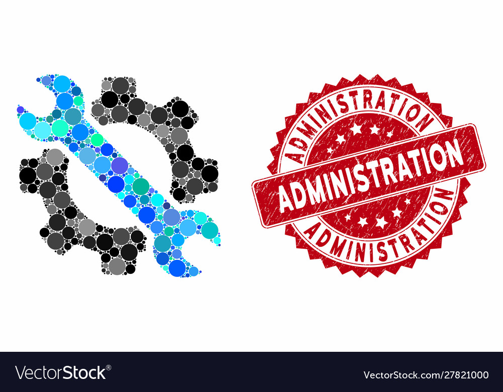 Collage wrench and gear setup tools with textured Vector Image Collage wrench and gear setup tools with textured Vector Image