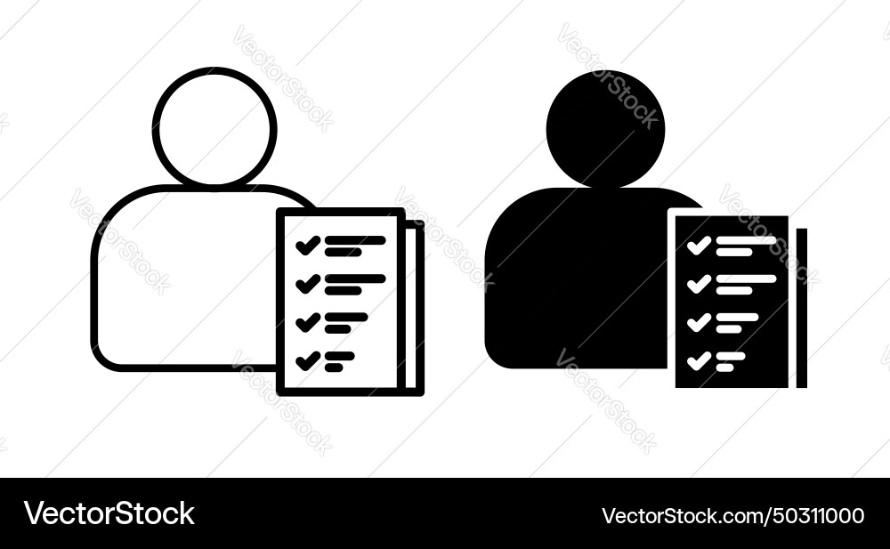 Personality characteristics icon set avatar Vector Image
