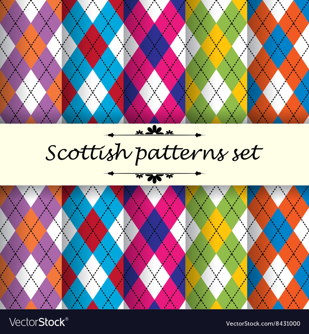 Scottish pattern 2 Royalty Free Vector Image - VectorStock