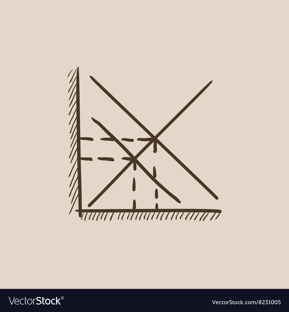 Mathematical graph sketch icon Royalty Free Vector Image Mathematical graph sketch icon Royalty Free Vector Image