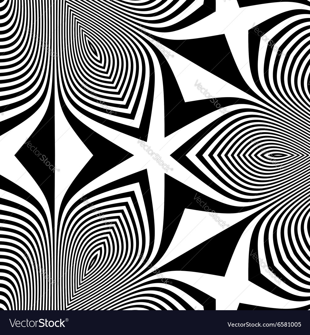 Pattern with optical abstract background Vector Image