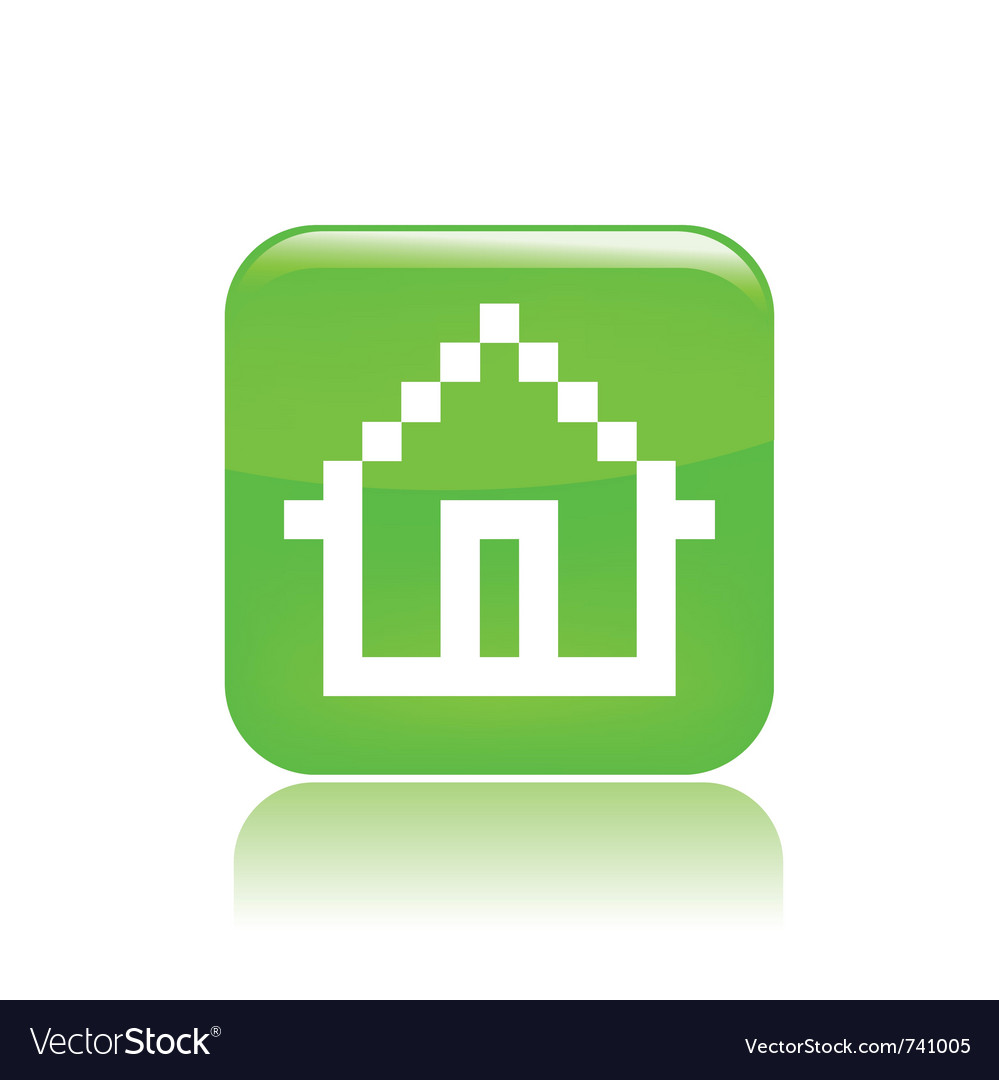 Pixel computer icon Royalty Free Vector Image - VectorStock