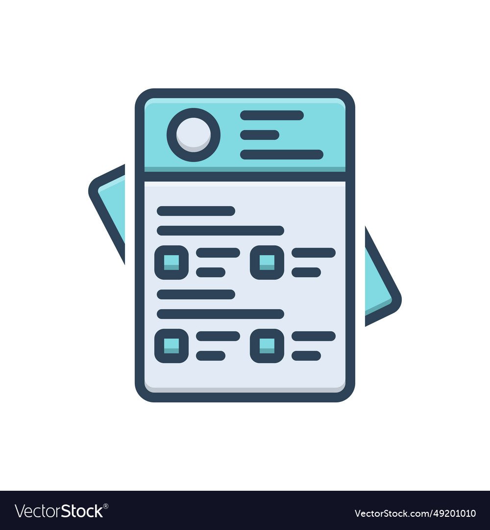 Form Royalty Free Vector Image - VectorStock