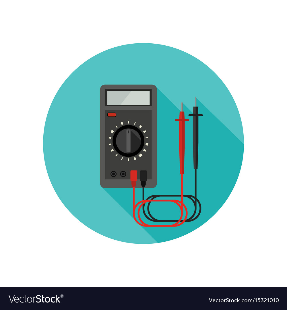 Multimeter flat icon Royalty Free Vector Image Multimeter flat icon Royalty Free Vector Image