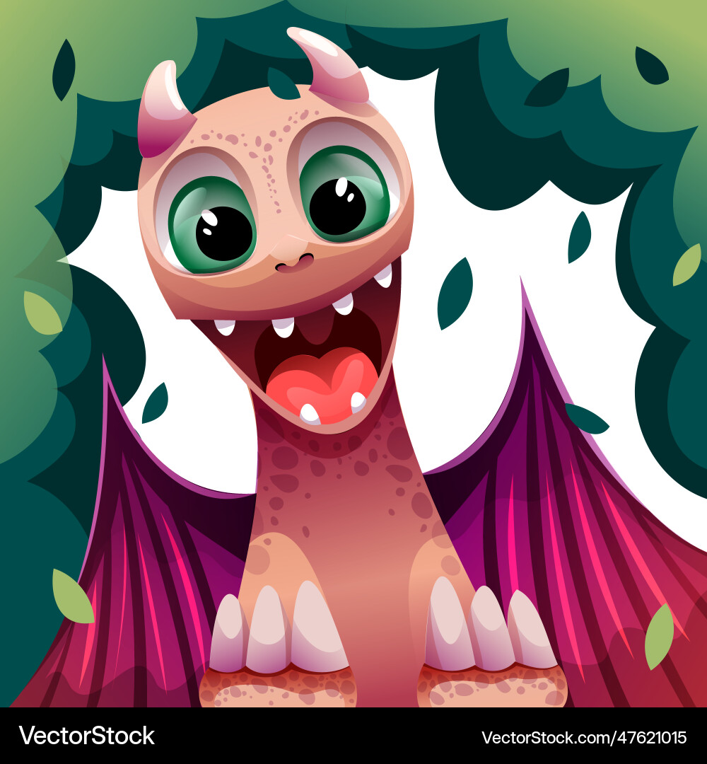 Dragon is looking at you Royalty Free Vector Image