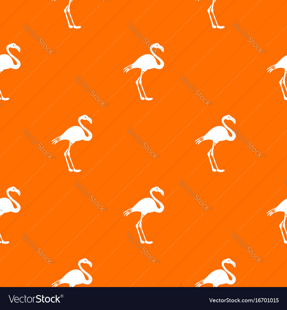 Flamingo pattern seamless Royalty Free Vector Image