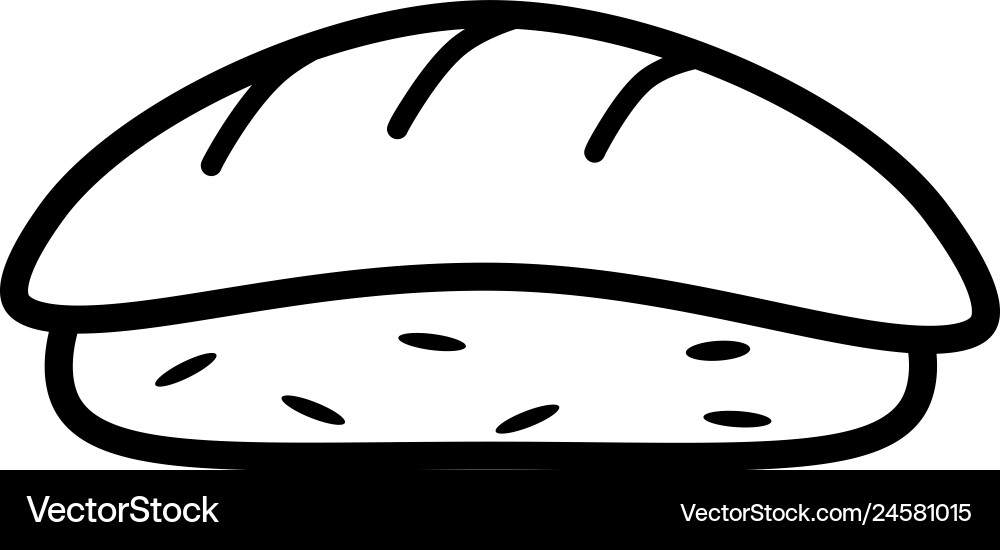 Icon sushi rice and fish Royalty Free Vector Image