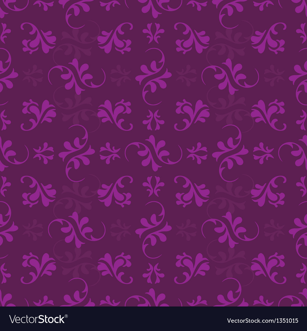 Purple leaf pattern Royalty Free Vector Image - VectorStock