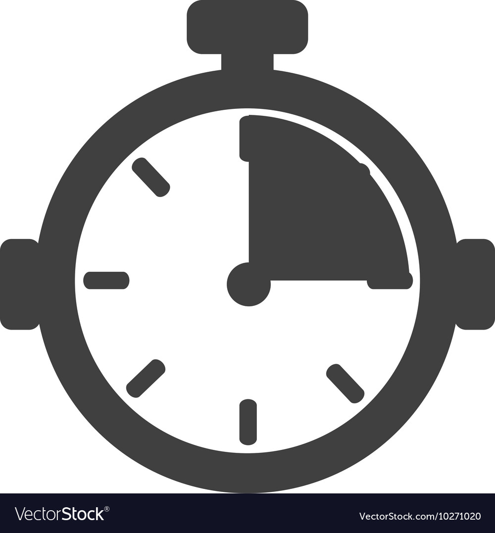 Chronometer device time Royalty Free Vector Image