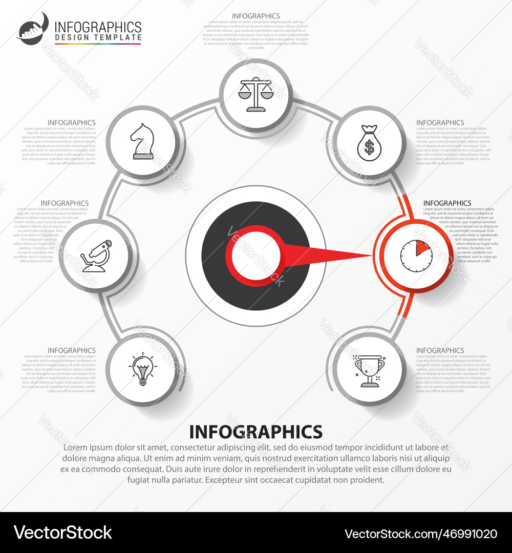 Infographic design template creative concept Vector Image