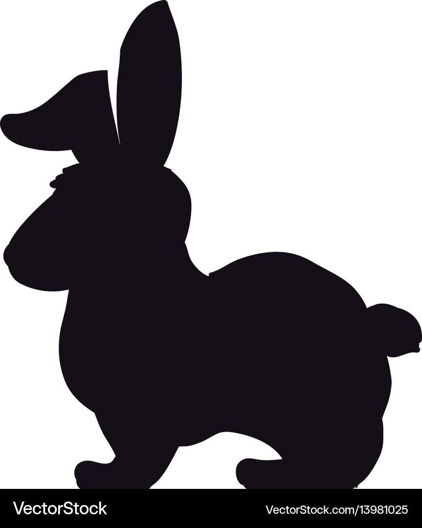 Bunny rabbit farm animal Royalty Free Vector Image
