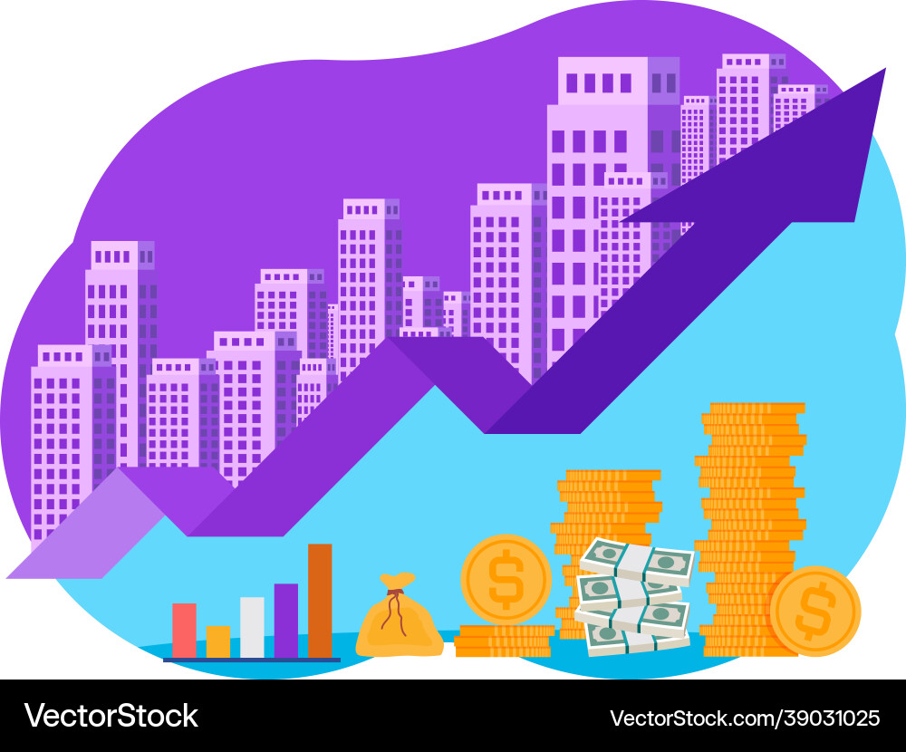 Business profit Royalty Free Vector Image - VectorStock
