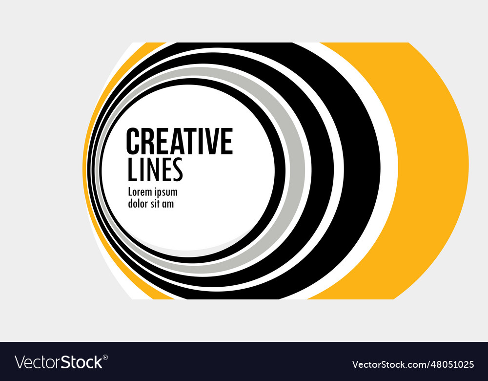 Creative Lines Abstract Background 3d Perspective Vector Image