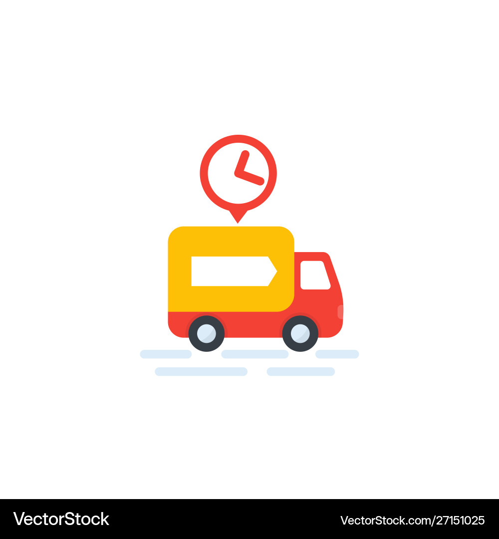 Fast delivery truck icon Royalty Free Vector Image