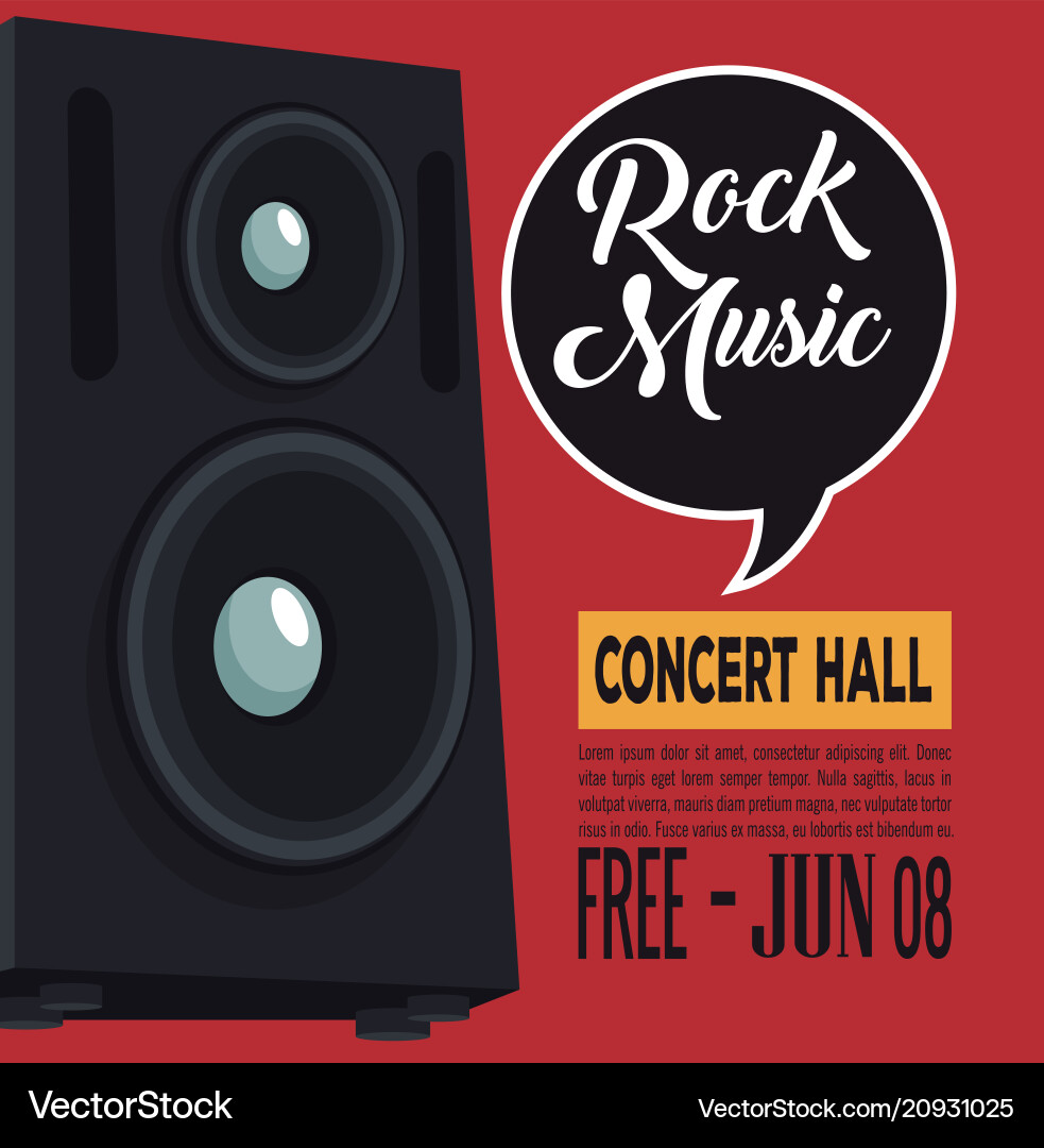 Festival music flyer Royalty Free Vector Image