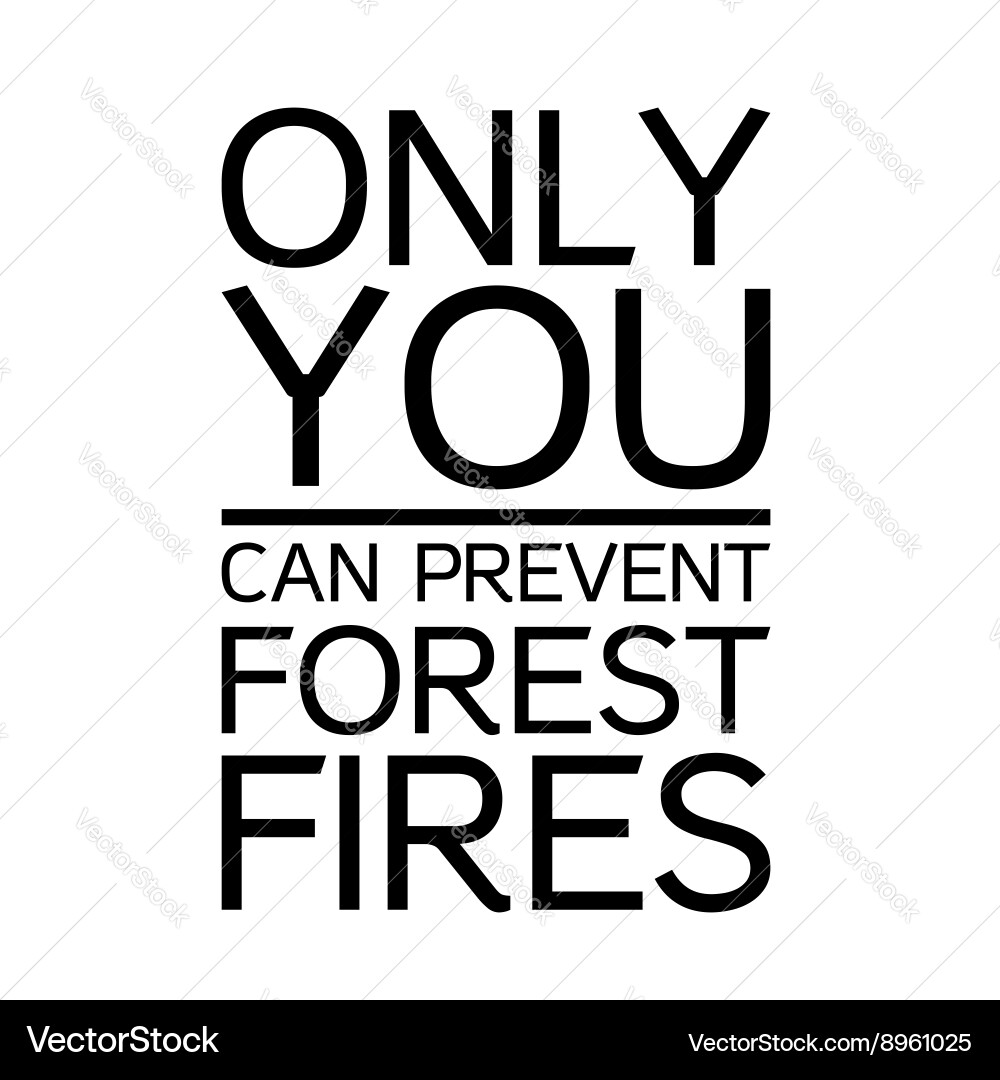 Forest protection ecological poster Royalty Free Vector