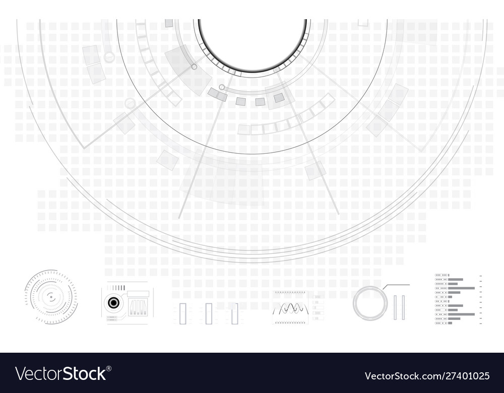 Gray background digital structure elements Vector Image
