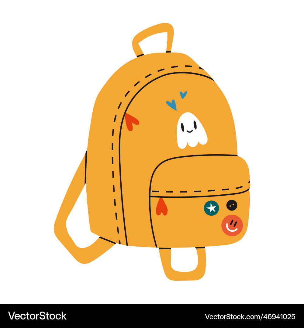 Object cartoon style trendy modern isolated Vector Image