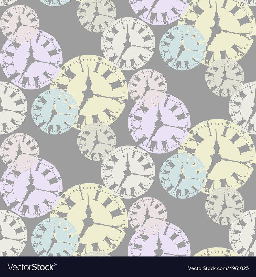 Seamless watch pattern Royalty Free Vector Image