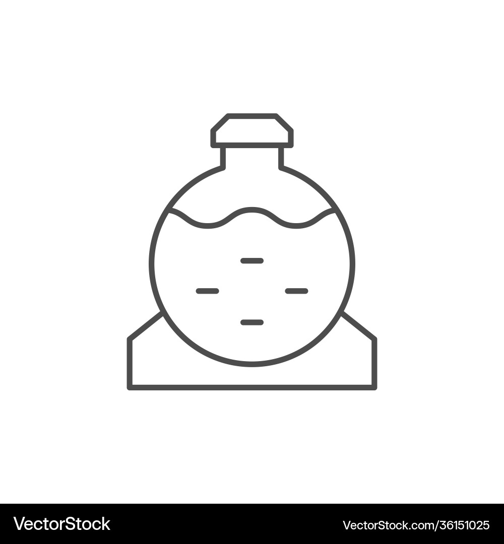 Septic tank line outline icon Royalty Free Vector Image