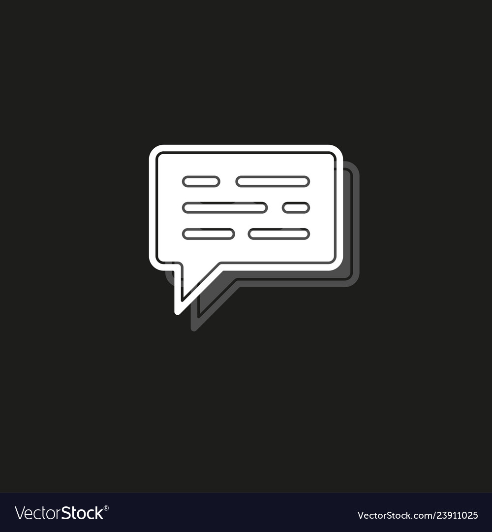 Simple message icon Royalty Free Vector Image - VectorStock