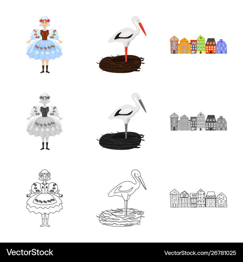Traditional and tour icon Royalty Free Vector Image