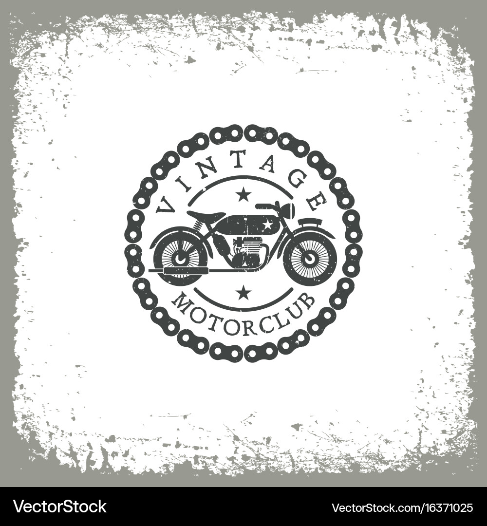 Vintage motorclub Royalty Free Vector Image - VectorStock