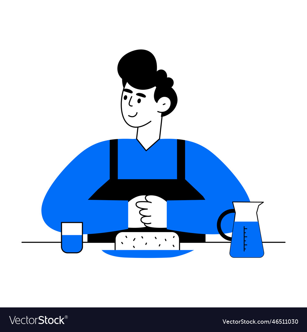Chef table Royalty Free Vector Image - VectorStock