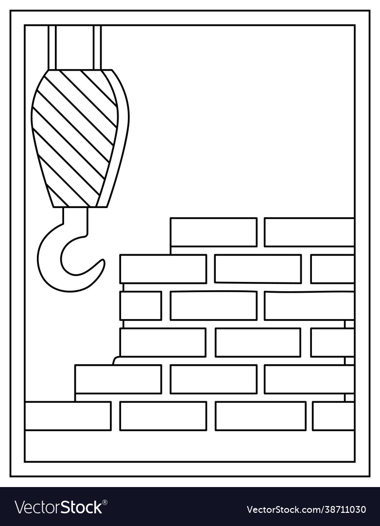 Construction hook Royalty Free Vector Image - VectorStock