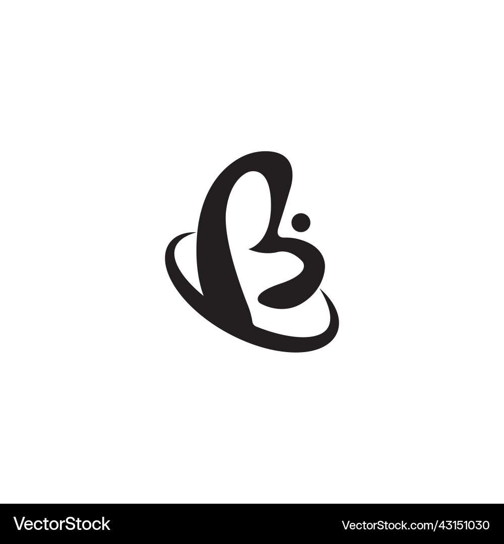 Premium logo symbol letter b Royalty Free Vector Image